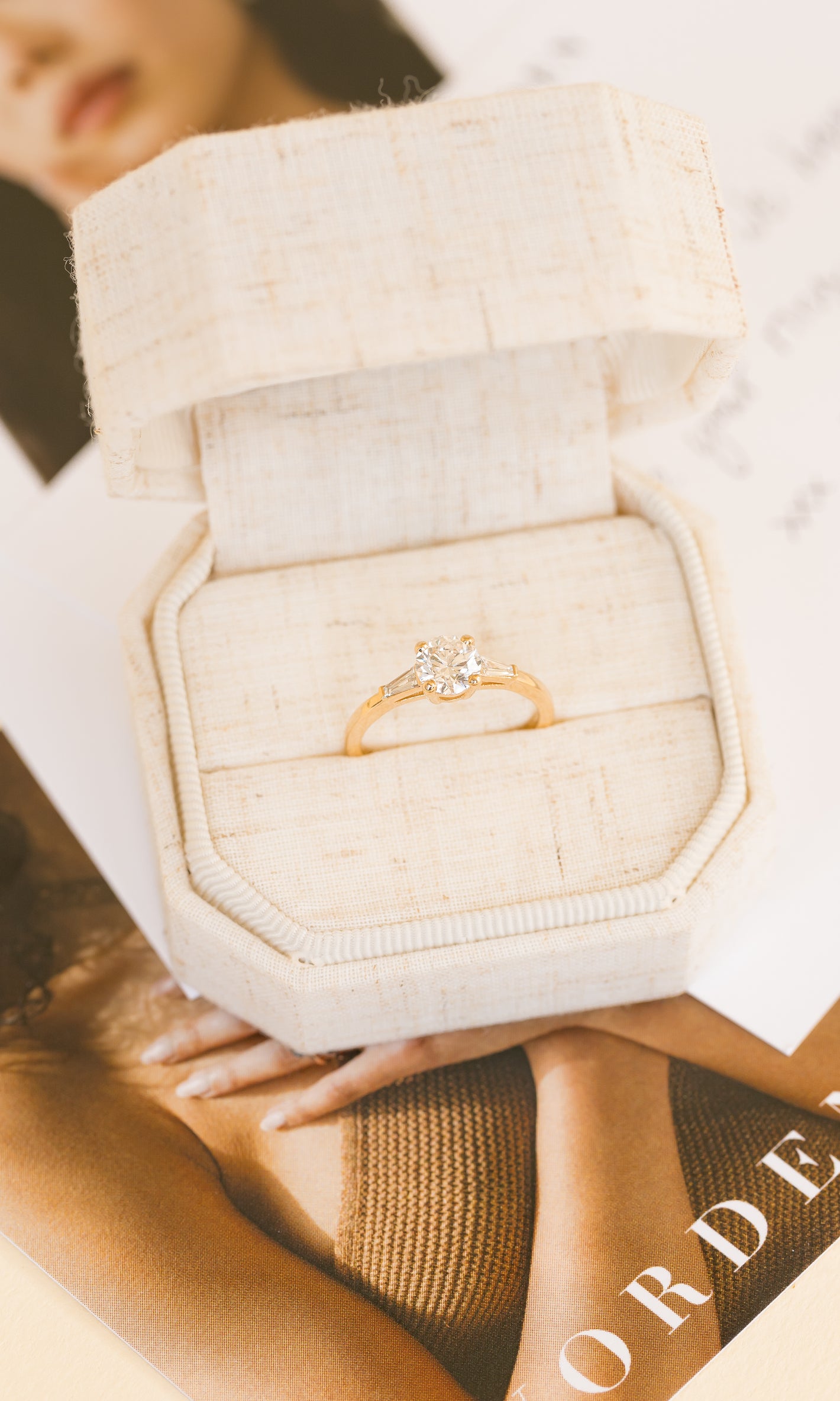 Green Sapphire Engagement Ring | Amelia Ring | Evorden