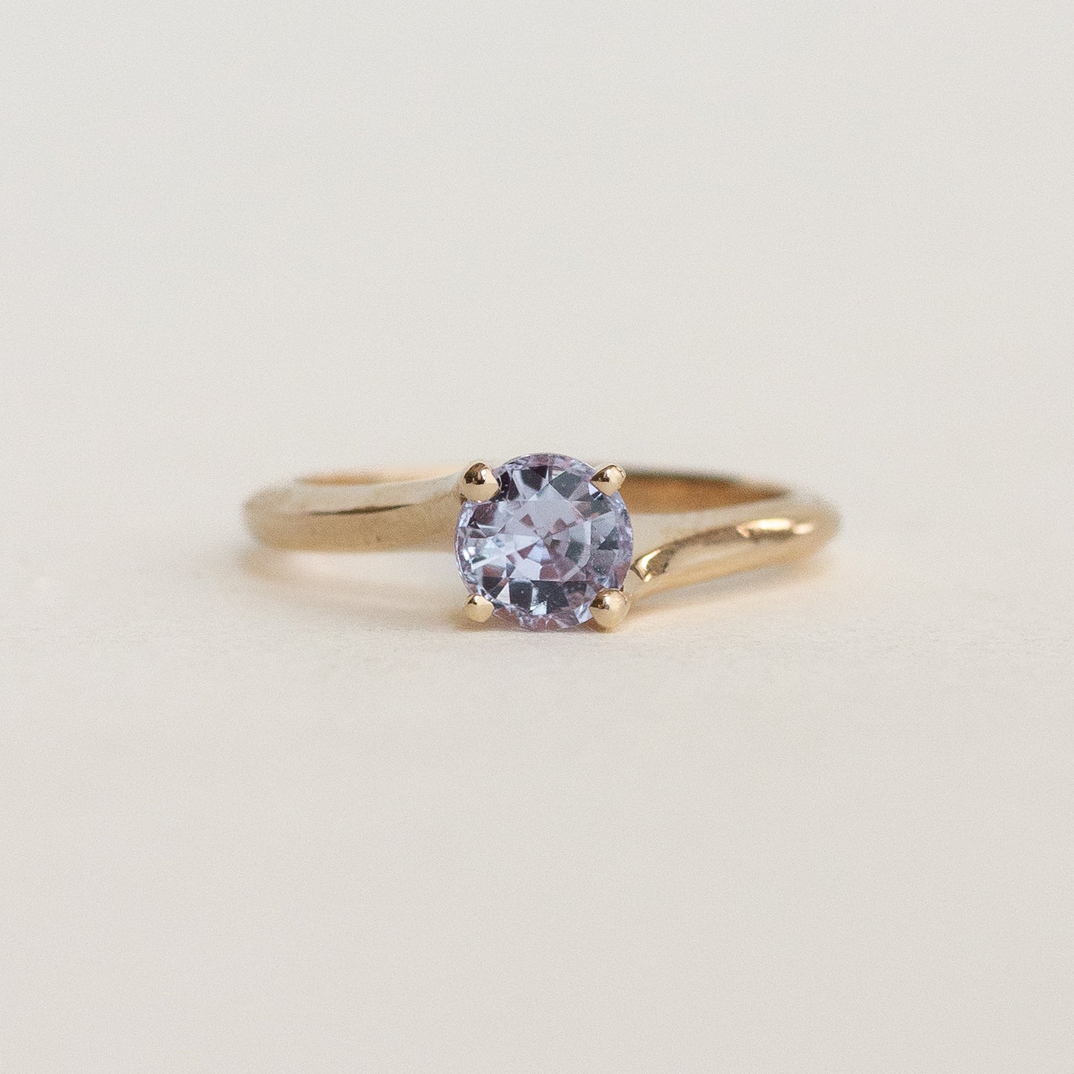 Bezel-Set NSEW Vintage Diamond Ring | The Aselton Ring | Evorden