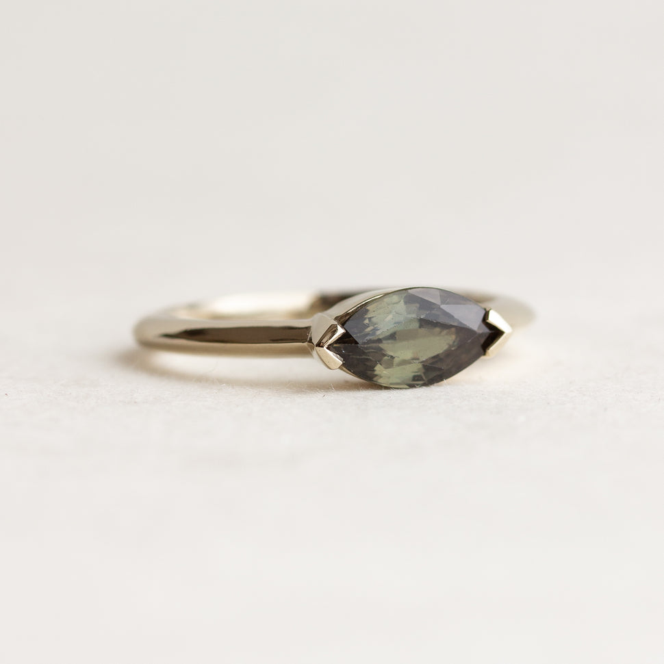 Salt & Pepper Diamond Engagement Ring | Lyra Ring | Evorden