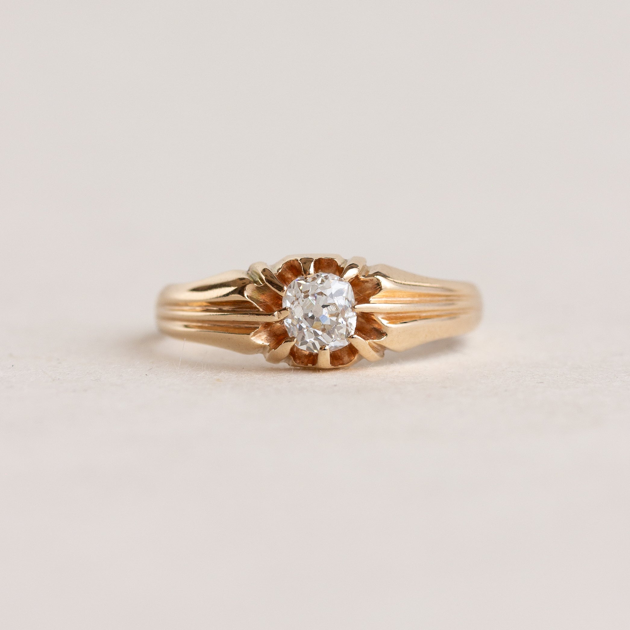 Belcher-set Diamond Ring | The Spencer Ring | Evorden