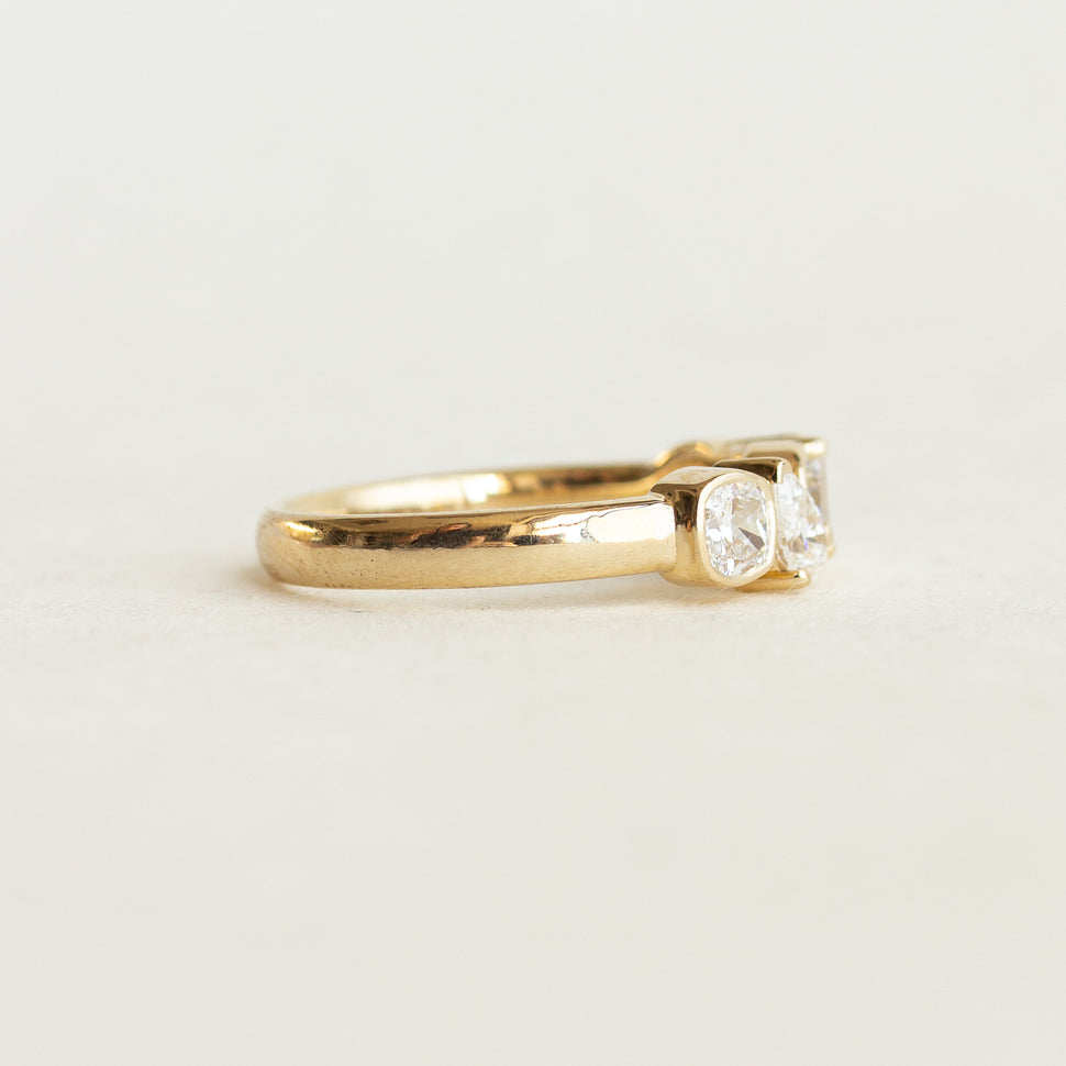 Five-Stone Cluster Engagement Band | Solana Ring | Evorden