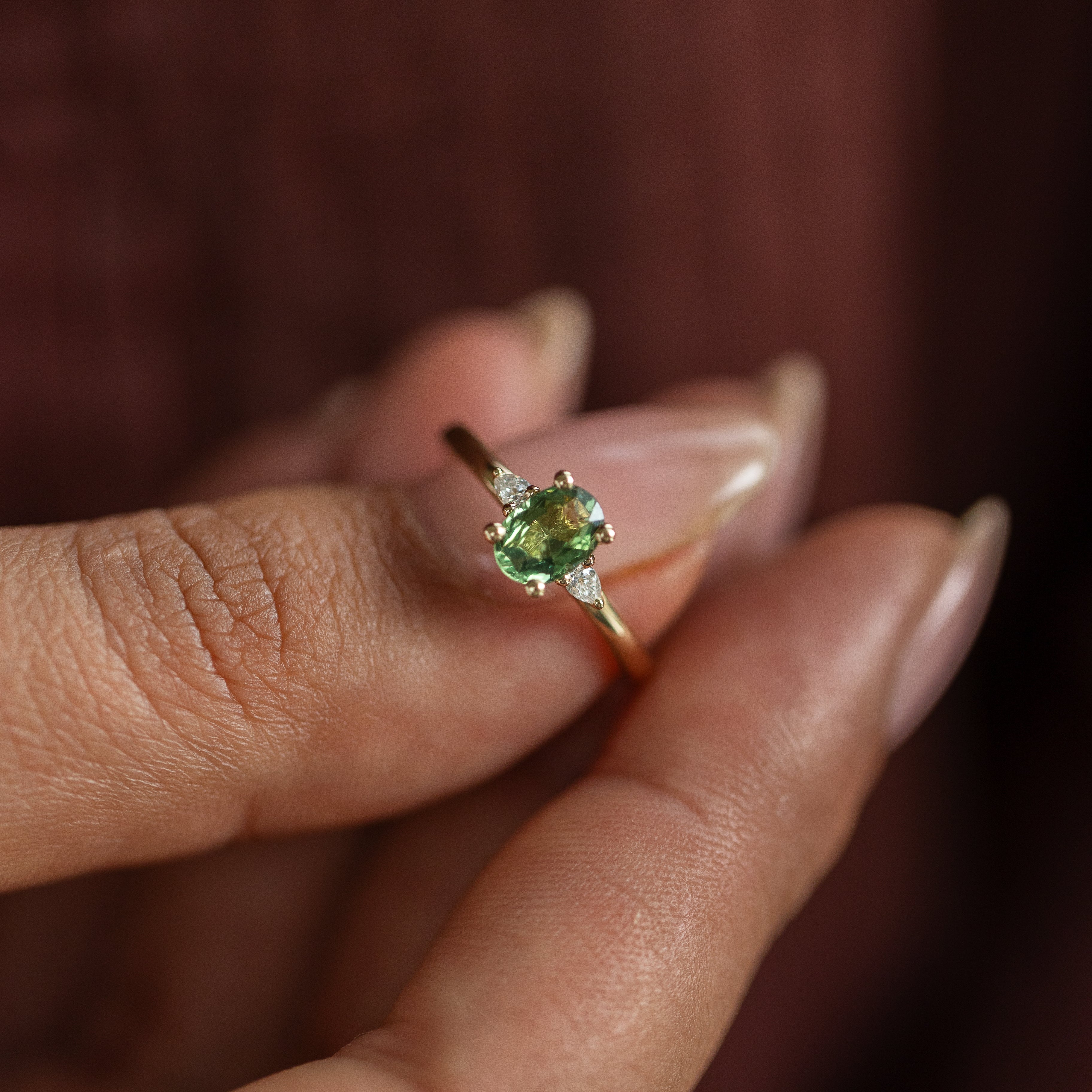 Three Stone Engagement Ring | Sienna Ring | Evorden