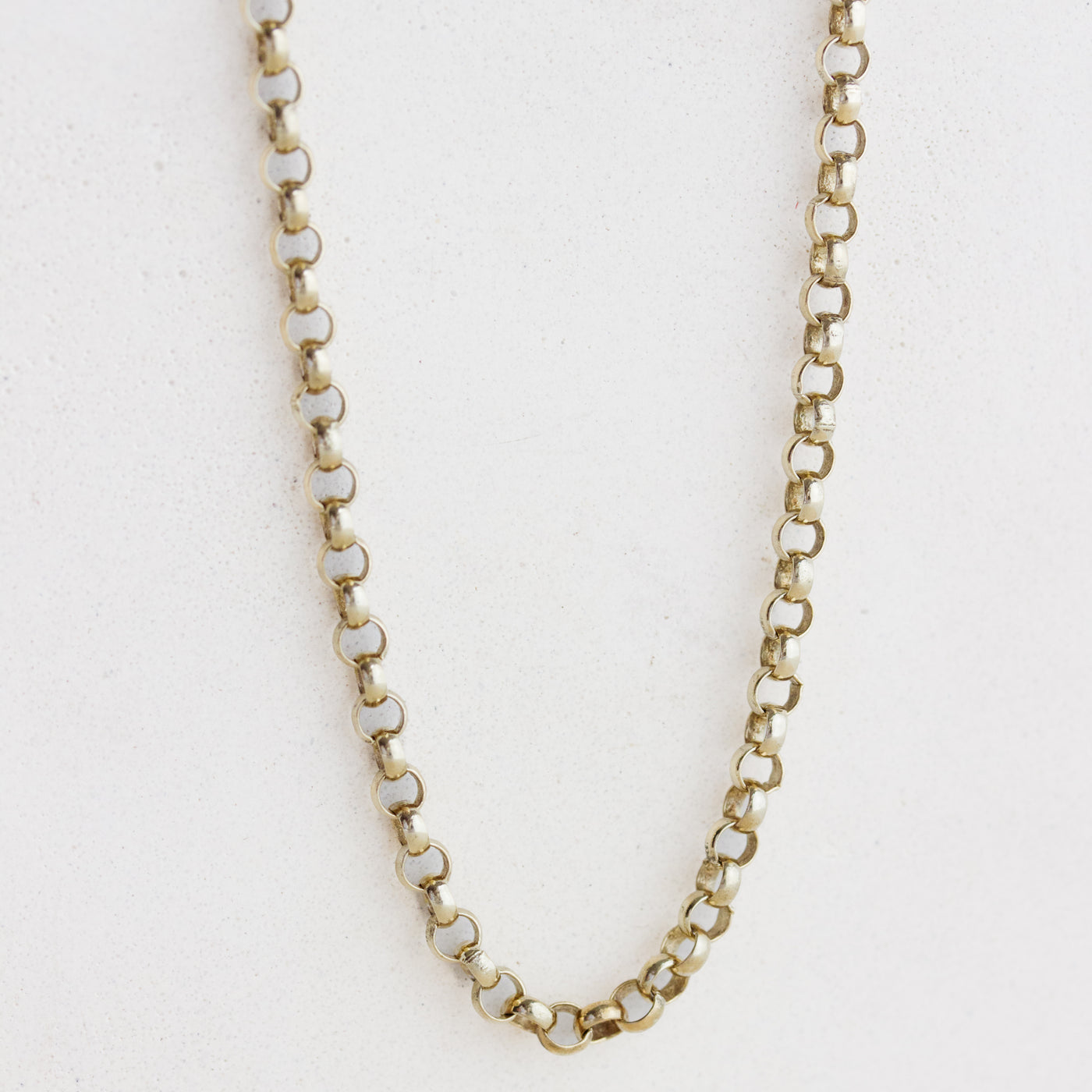 14k Yellow Gold Rolo Chain | Curated Fine Vintage Jewellery – Evorden