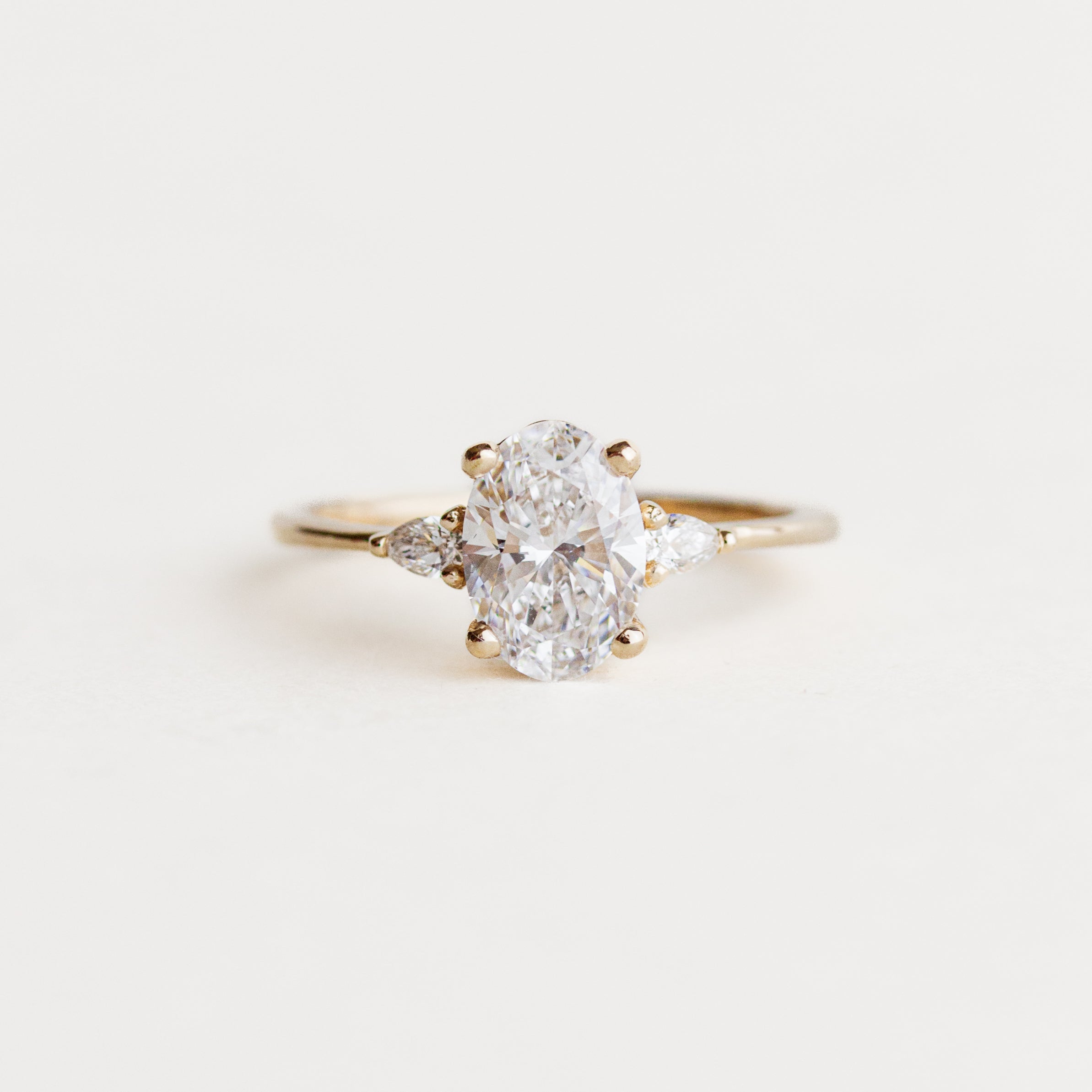 Lab Diamond 3 Stone Engagement Ring | Rue Ring | Evorden