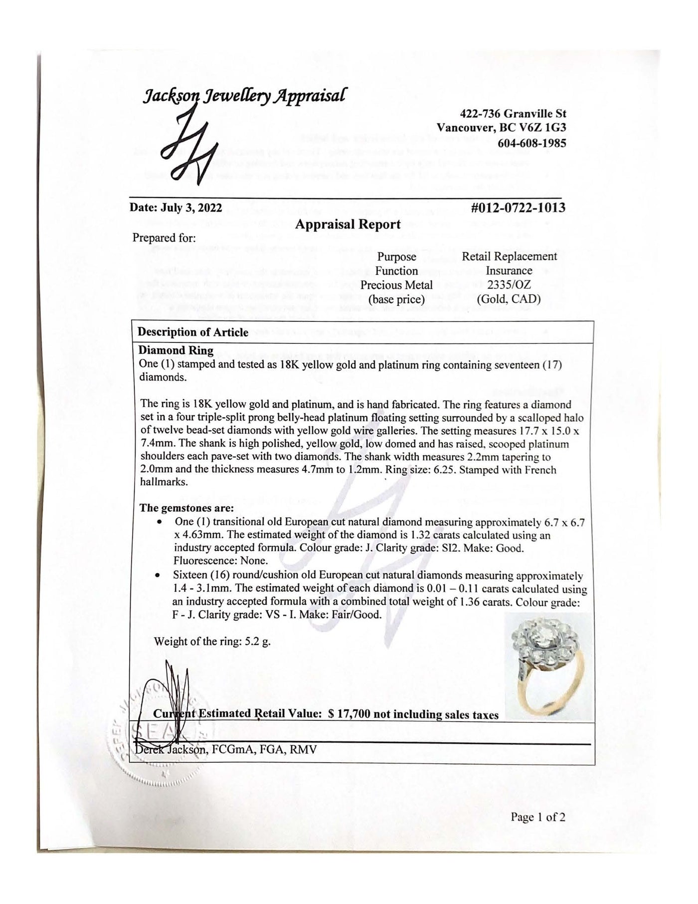 Old European Cut Diamond Halo Ring | The Emerson Ring | Evorden