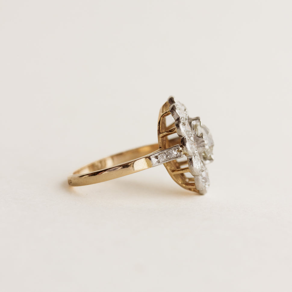 Old European Cut Diamond Halo Ring | The Emerson Ring | Evorden
