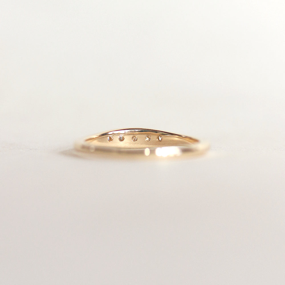 Milgrain Channel-Set Diamond Ring | Mae Ring | Evorden